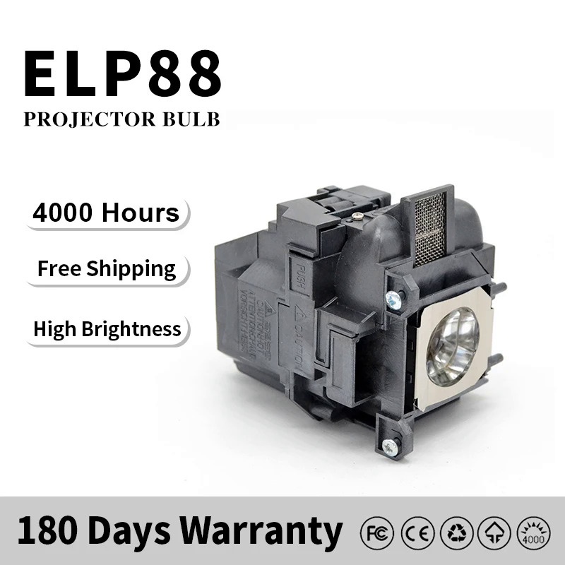 โคมไฟโปรเจคเตอร์ ELPLP88สำหรับ Epson Power Lite 955WH 965H 97H 98H 99WH ...