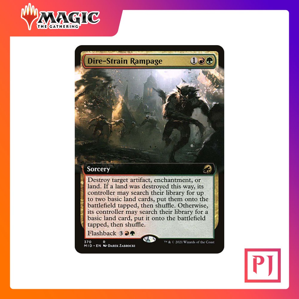 [MTG] Dire-Strain Rampage (Extended Art) [MID] [MULTI] [RARE] [NORMAL ...