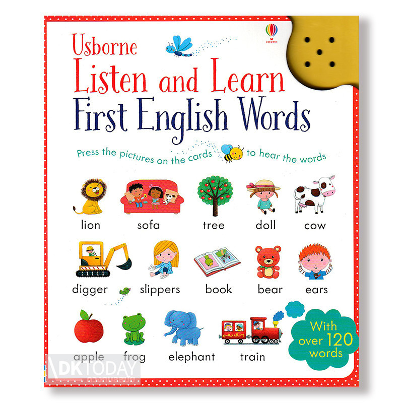 DKTODAY หนังสือ USBORNE LISTEN AND LEARN:FIRST ENGLISH WORDS (AGE 1 ...