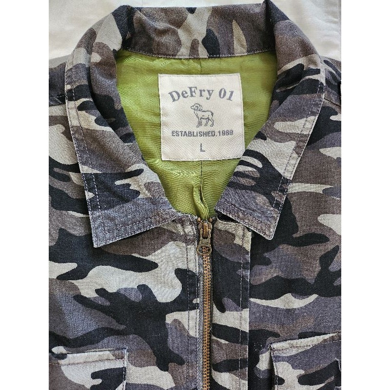 เสื้อแจ็คเก็ต ลายพราง Defry 01 Men (สินค้าแท้ สินค้ามือสอง) | Shopee ...