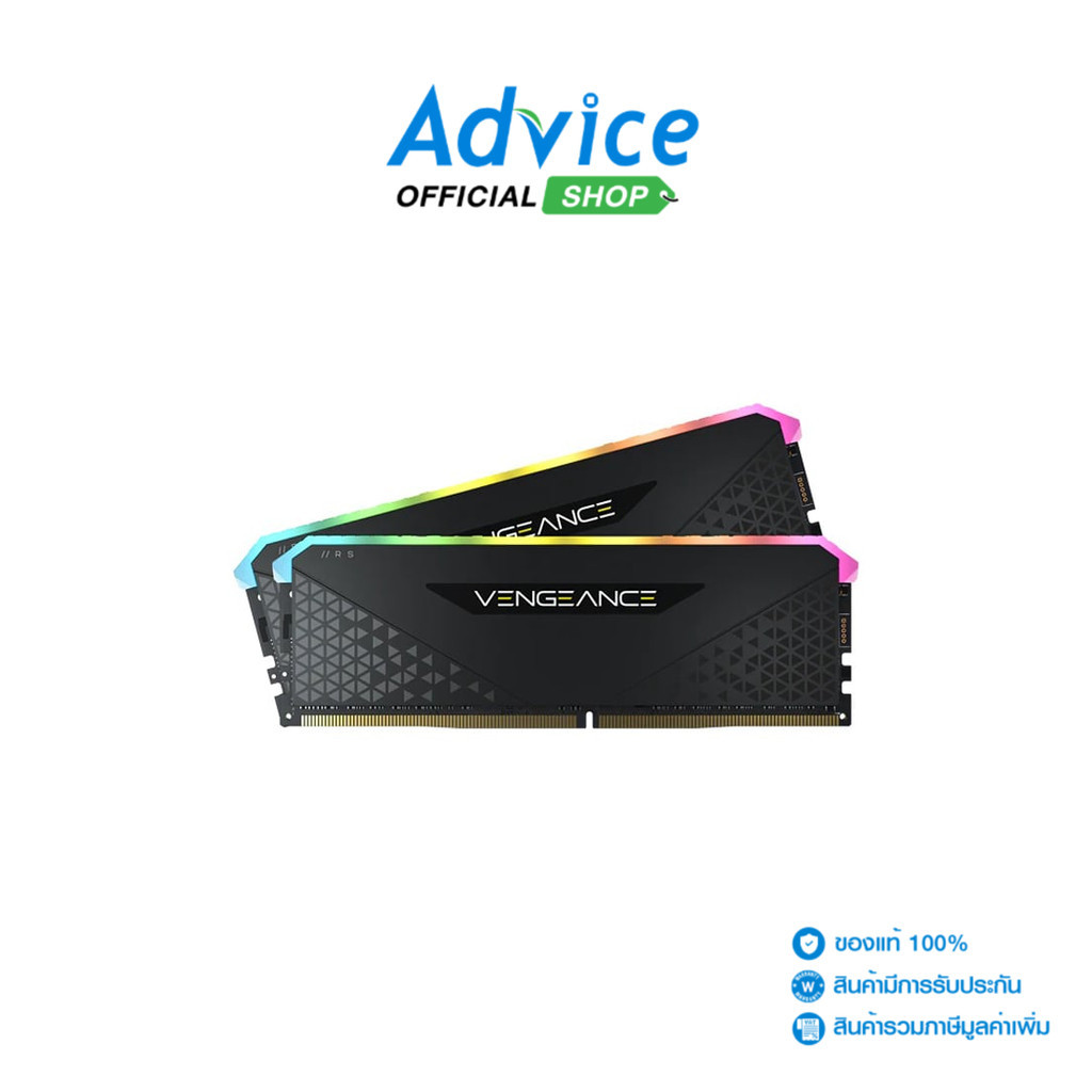 CORSAIR RAM DDR4(3600) 32GB (16GBX2) VENGEANCE RS RGB BLACK ...