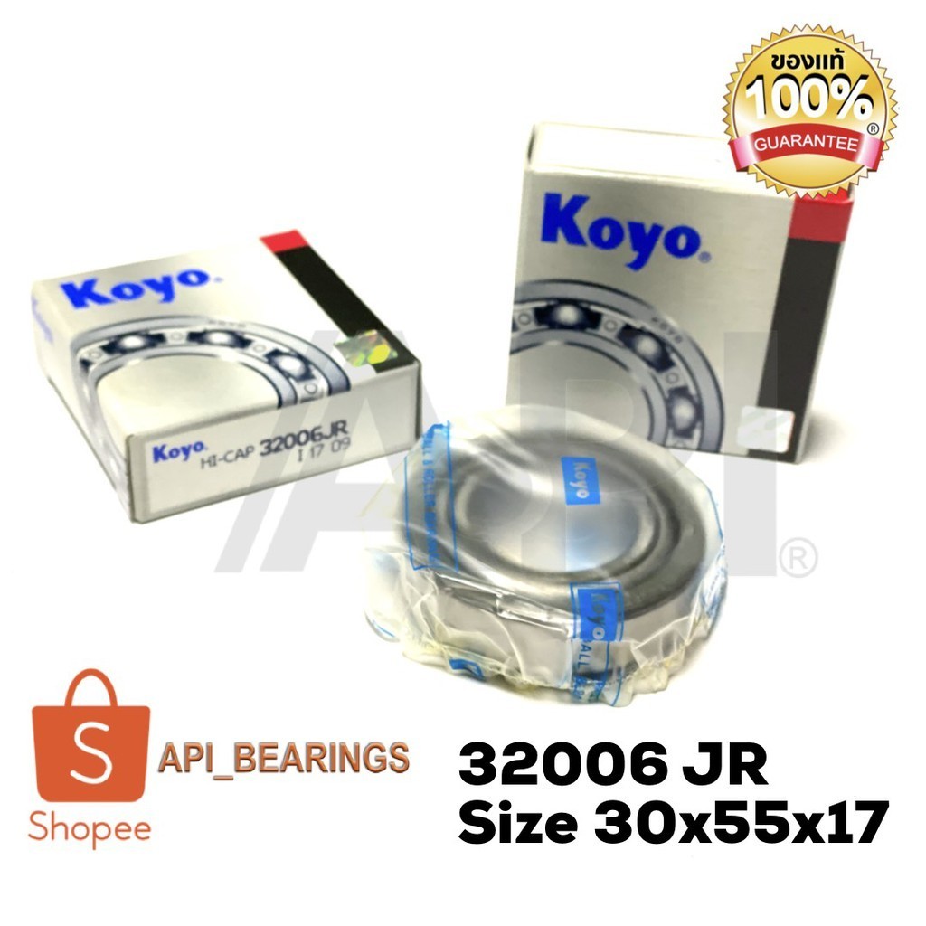 KOYO 32006JR (4T-32006) แบริ่งส์ ขนาด 30x55x17 มิลลิเมตร แบริ่งลูกกลิ้งเรียว Made in Japan ...