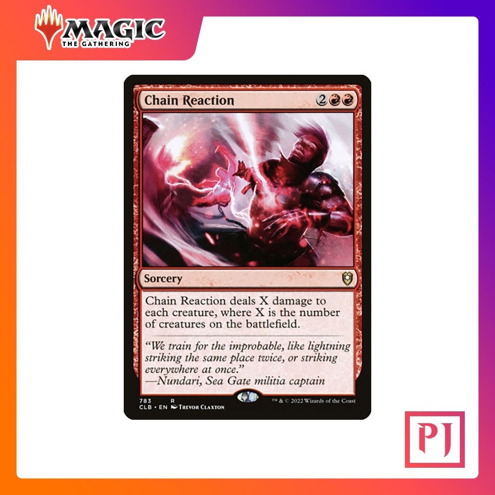 [MTG] Chain Reaction [CLB] [RED] [RARE] [NORMAL] [ENG] (การ์ดเมจิค / Magic the Gathering ...