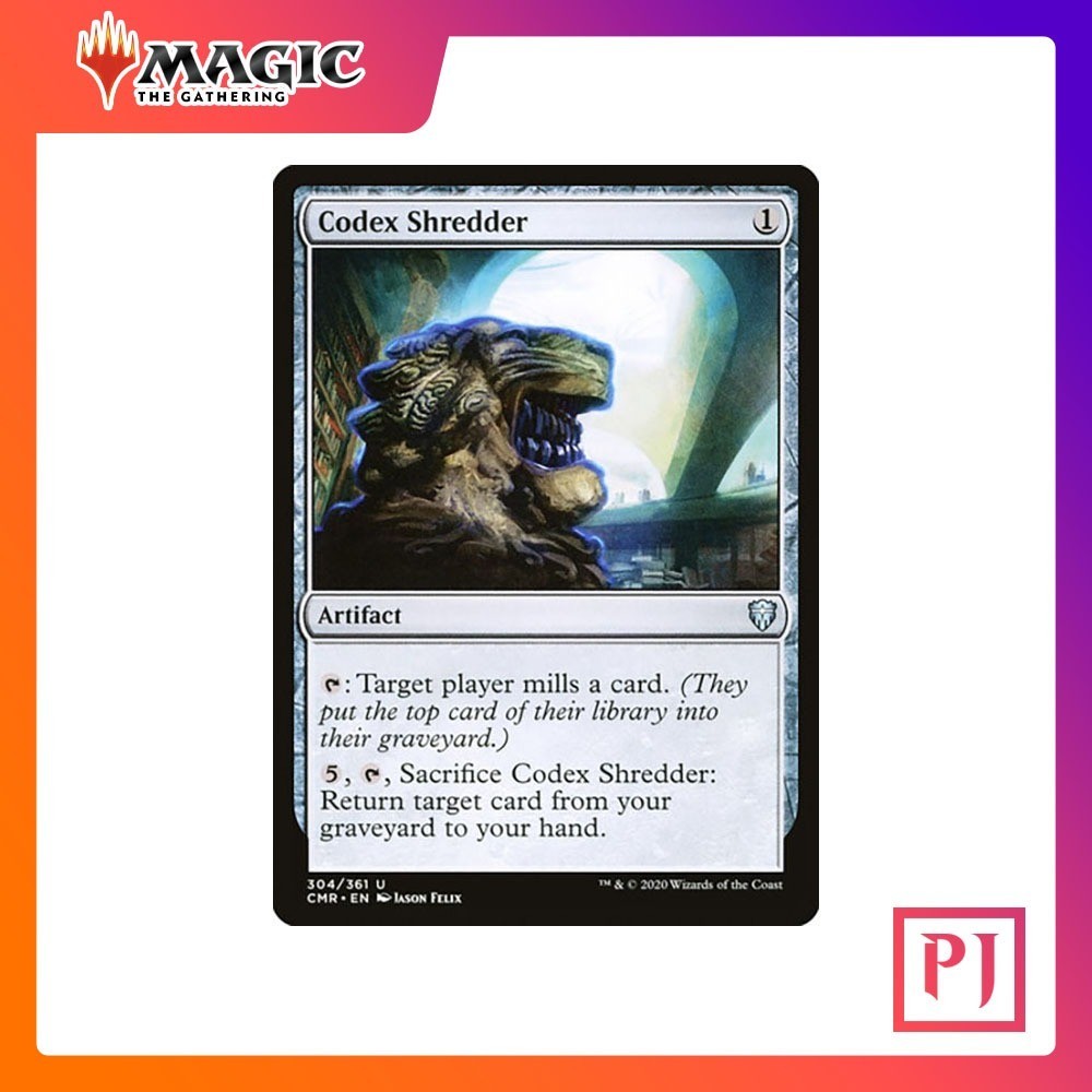 [MTG] Codex Shredder [CMR] [ARTIFACT] [UNCOM] [NORMAL] [ENG] (การ์ดเมจิค / Magic the Gathering ...