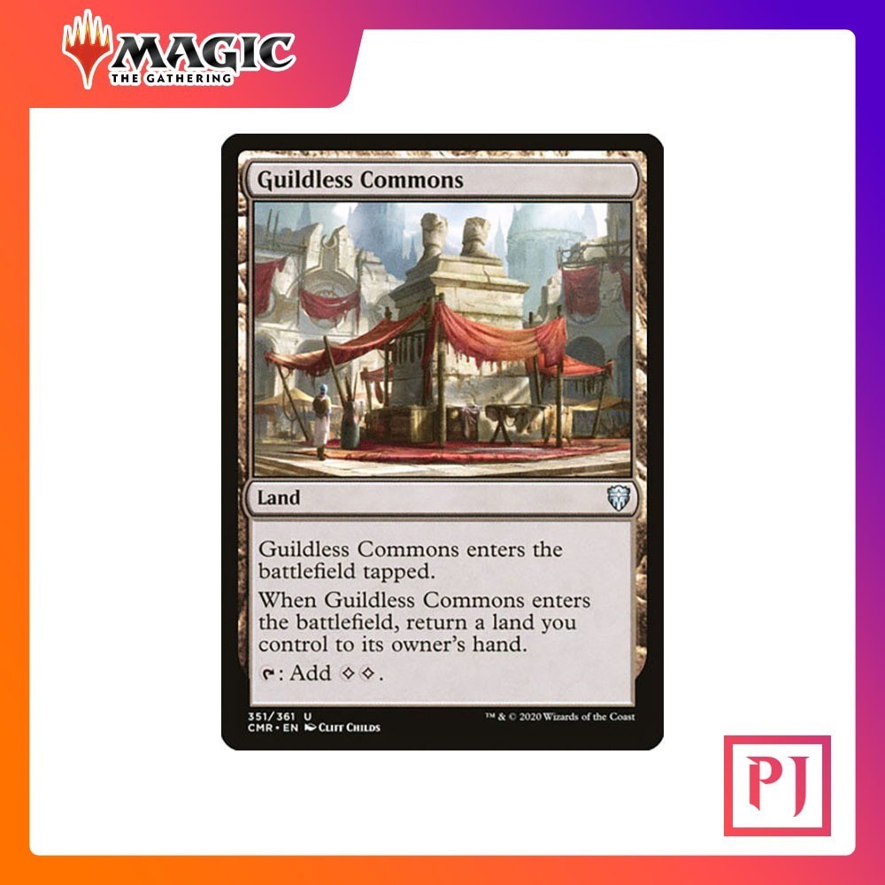 [MTG] Guildless Commons [CMR] [LAND] [UNCOM] [NORMAL] [ENG] (การ์ดเมจิค ...