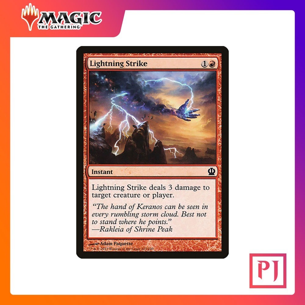 [MTG] Lightning Strike [THS] [RED] [COMMON] [NORMAL] [ENG] (การ์ดเมจิค / Magic the Gathering ...