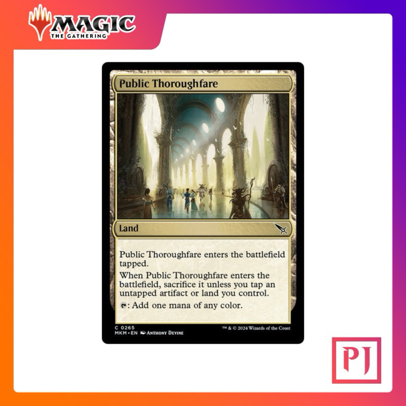 [MTG] Public Thoroughfare [MKM] [LAND] [COMMON] [NORMAL] [ENG] (การ์ดเม ...