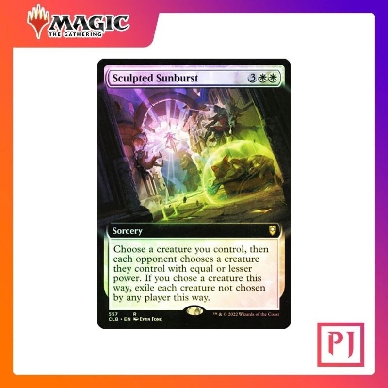 [MTG] Sculpted Sunburst (Extended Art) [CLB] [WHITE] [RARE] [FOIL] [ENG ...