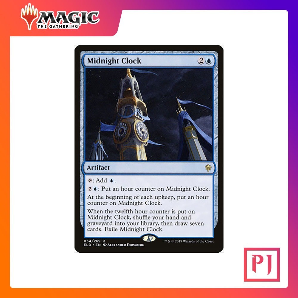 [MTG] Midnight Clock [ELD] [BLUE] [RARE] [NORMAL] [ENG] (การ์ดเมจิค ...