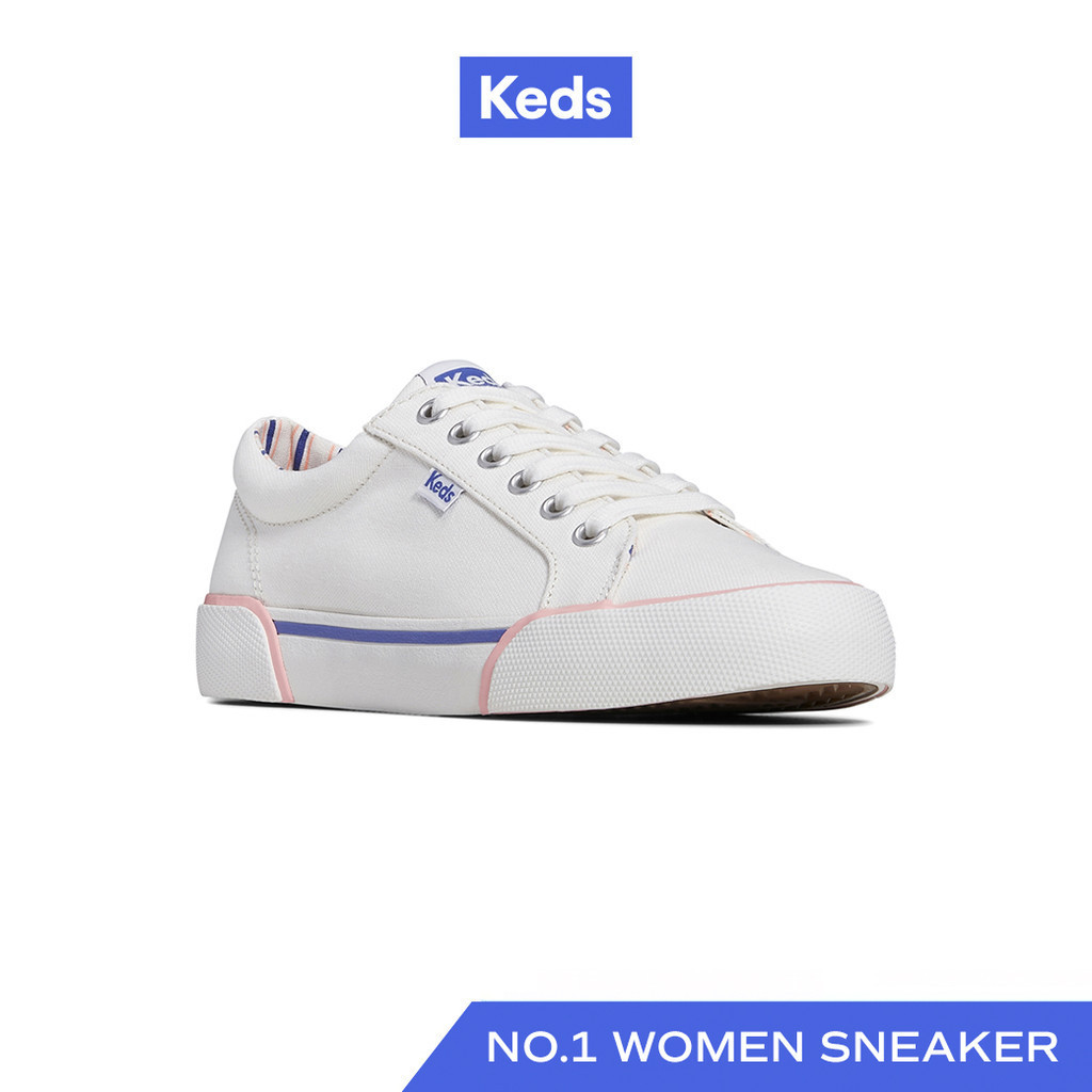 KEDS รองเท้าผ้าใบ แบบผูกเชือก รุ่น JUMP KICK CANVAS BUMPER FOXING POP ...