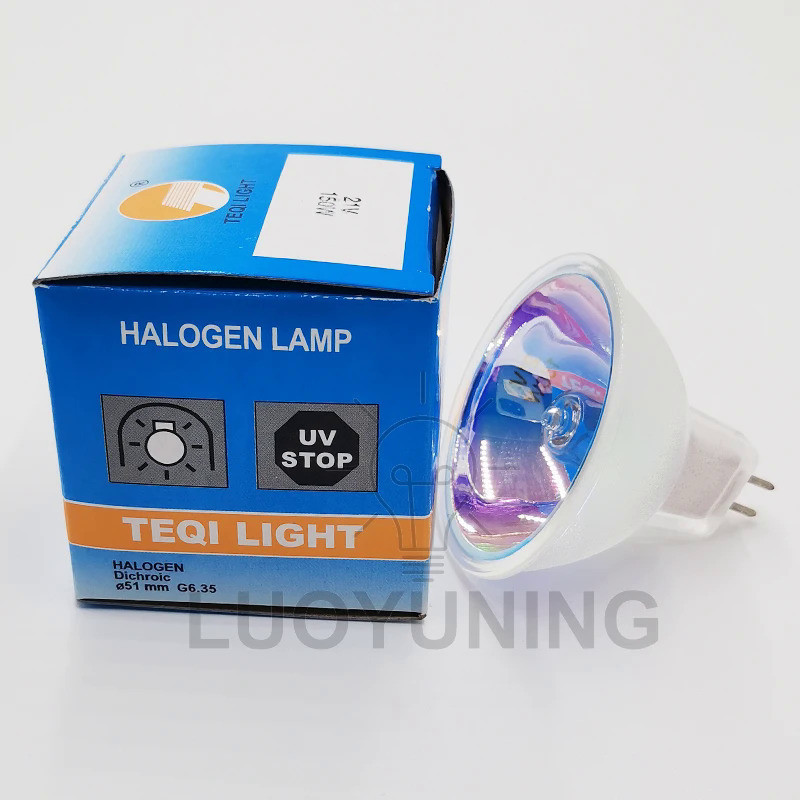 TEQI 21V 150W Halide โคมไฟ G6.35 Mr16ถ้วยสำหรับกล้องจุลทรรศน์ ...