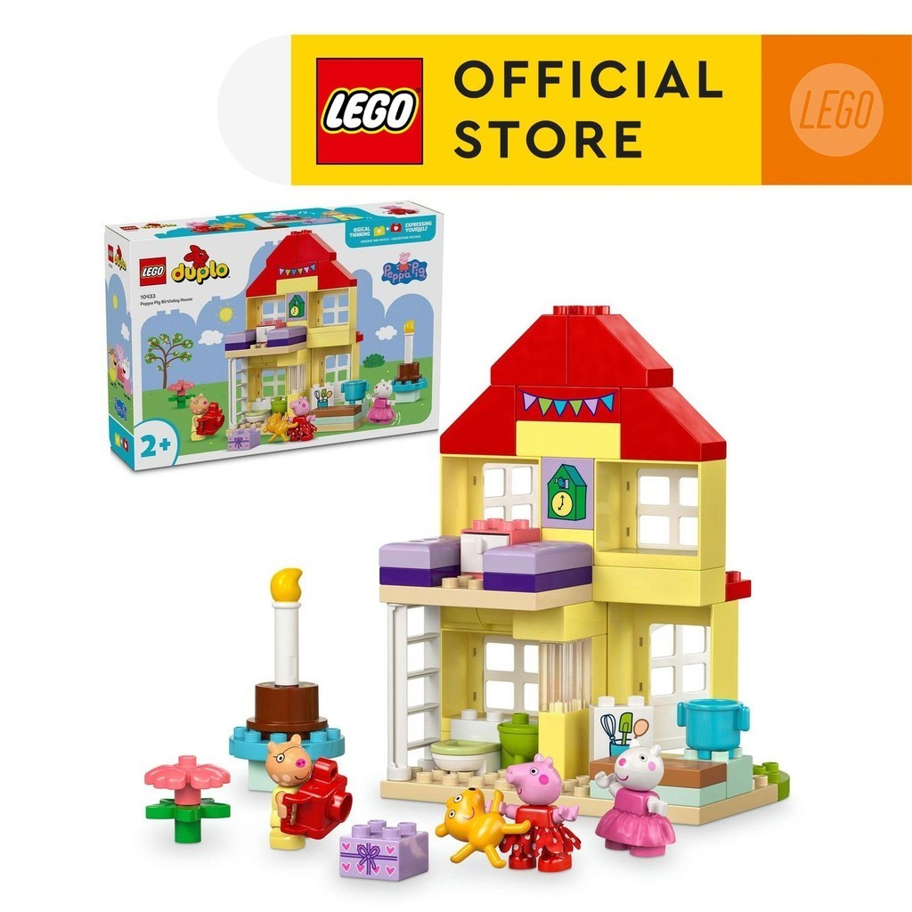 LEGO DUPLO Peppa Pig 10433 Peppa Pig Birthday House (59 Pieces ...