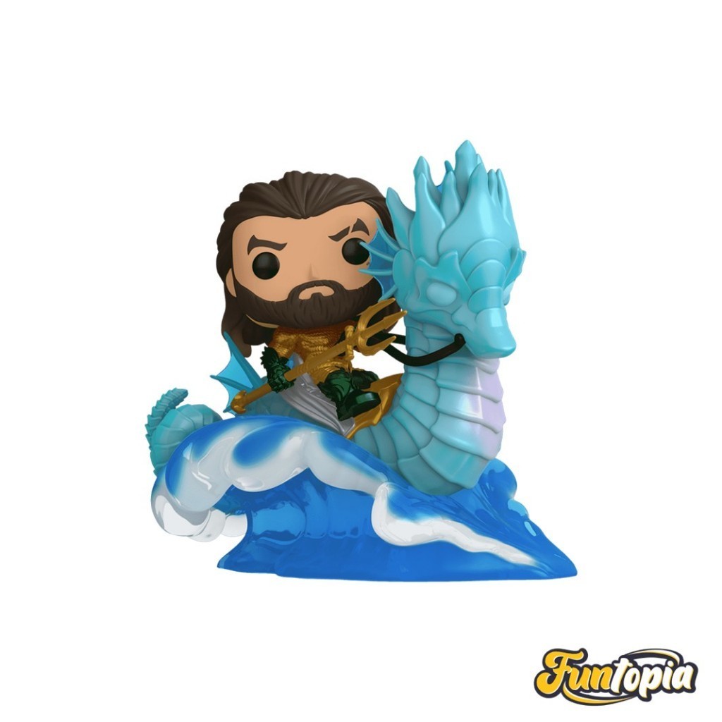 Funko POP! (67577) : Aquaman on Storm (295) POP! Ride Deluxe: Aquaman ...
