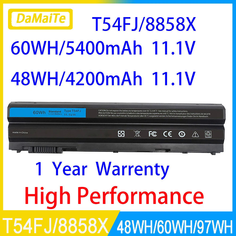 T54FJ N3X1D M5Y0X แบตเตอรี่แล็ปท็อปสำหรับ DELL Latitude E6420 X57F1 ...