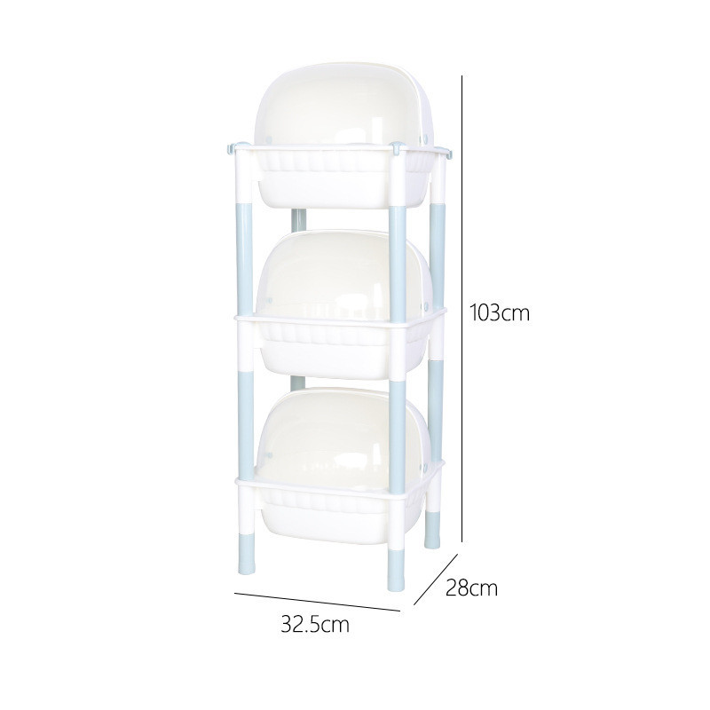Plastic Shelf for Kitchen Living Plastic Storage Rack | Shopee Thailand