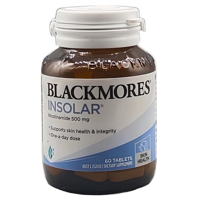 Blackmores Insolar Nicotinamide 500mg 60 Tablets อินโซล่า นิโคตินาไมด์ ...