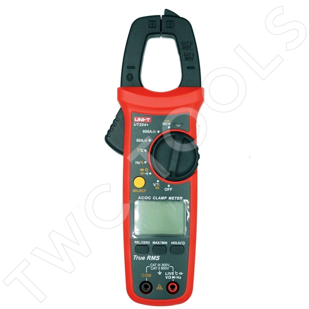 UNI-T 204+ แคล้มป์ มิเตอร์ วัดไฟ ดิจิตอล AC DC 600A 600V กิ๊ปแอมป์ คีป ...