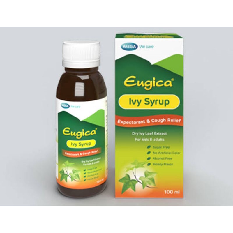 Eugica Ivy Syrup Mega Wecare ยูจิก้า ไอวี่ ไซรัป 1กล่อง20ซอง พกพาสดวก | Shopee Thailand