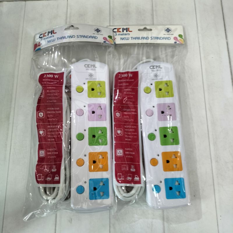 CKML ปลั๊กพ่วง รางปลั๊กไฟ รุ่น 815 มี 5ช่อง มอก.2432-2555 | Shopee Thailand