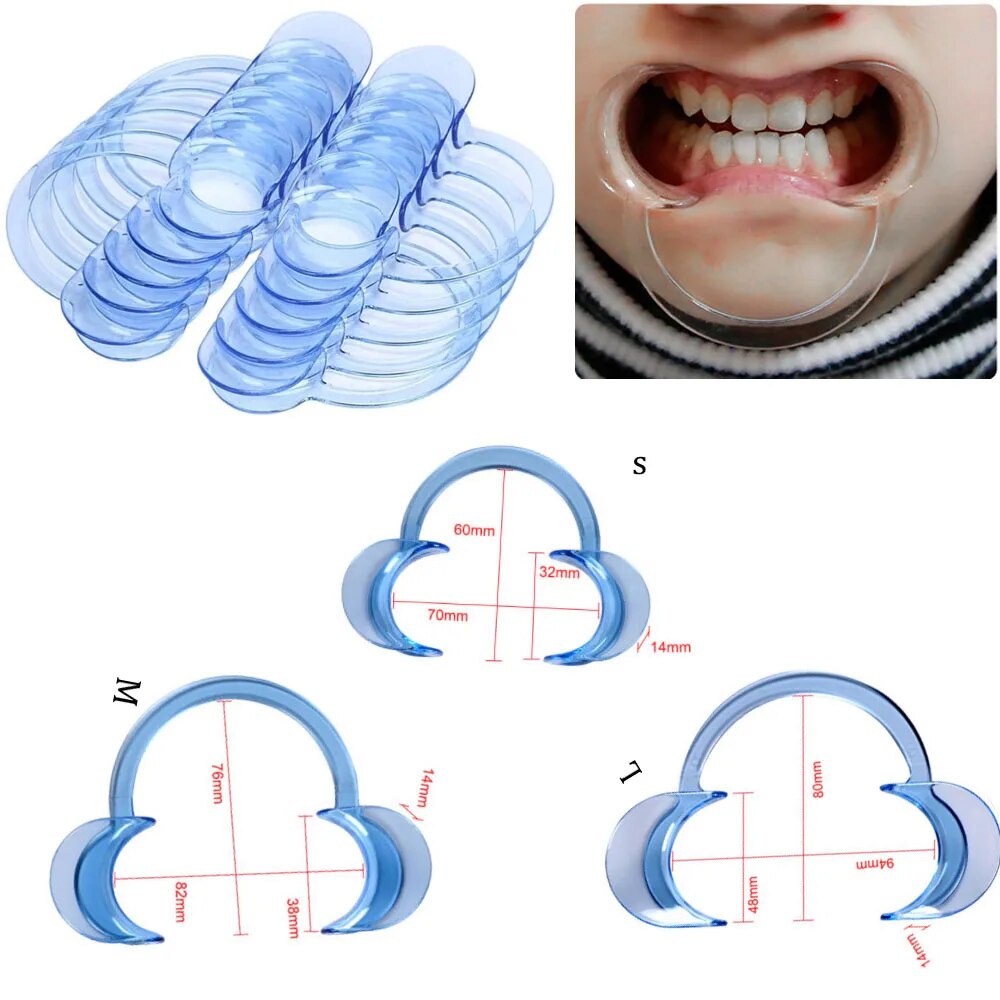 25s 5pcs /Set C Shape Mouth Expander Intraoral Cheek Lip Retractor ...