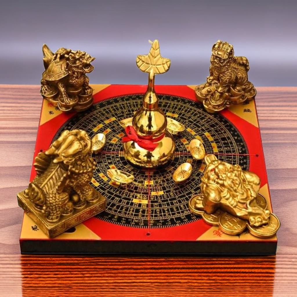 ♗Bagua Wealth Gathering Formation Four Spirit Beasts Feng Shui แก้ไข ...