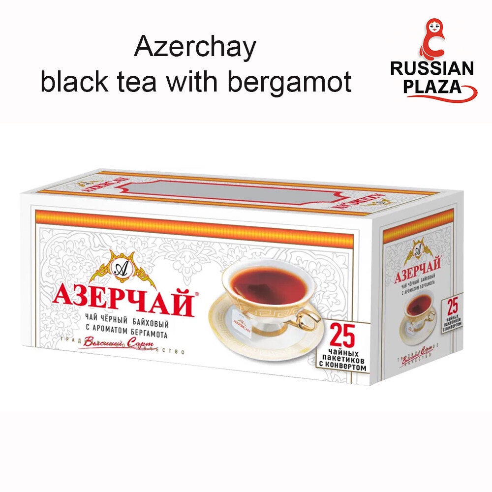 ชาดำชนิดซอง Azercay black tea with bergamot, 25 pc / Azercay black tea ...