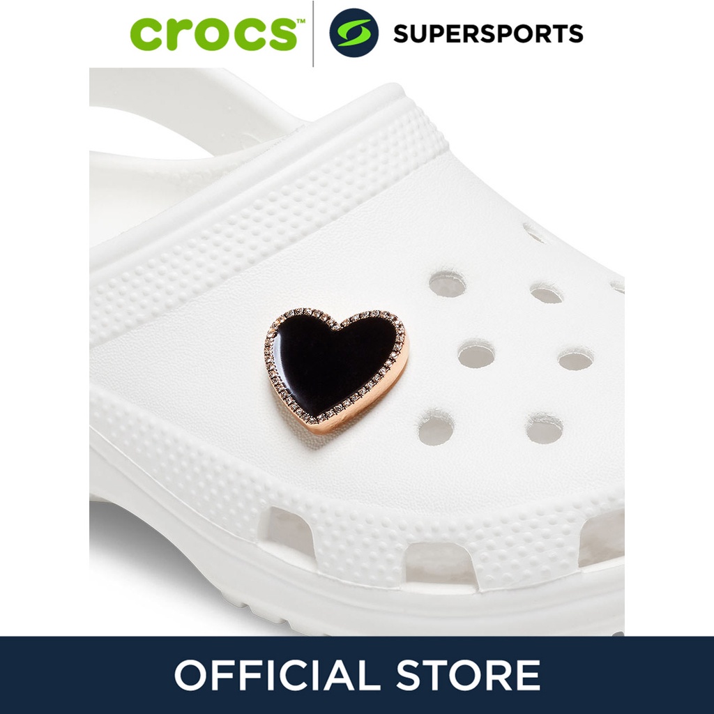 CROCS Jibbitz LED Black Heart ตัวติดรองเท้า | Shopee Thailand