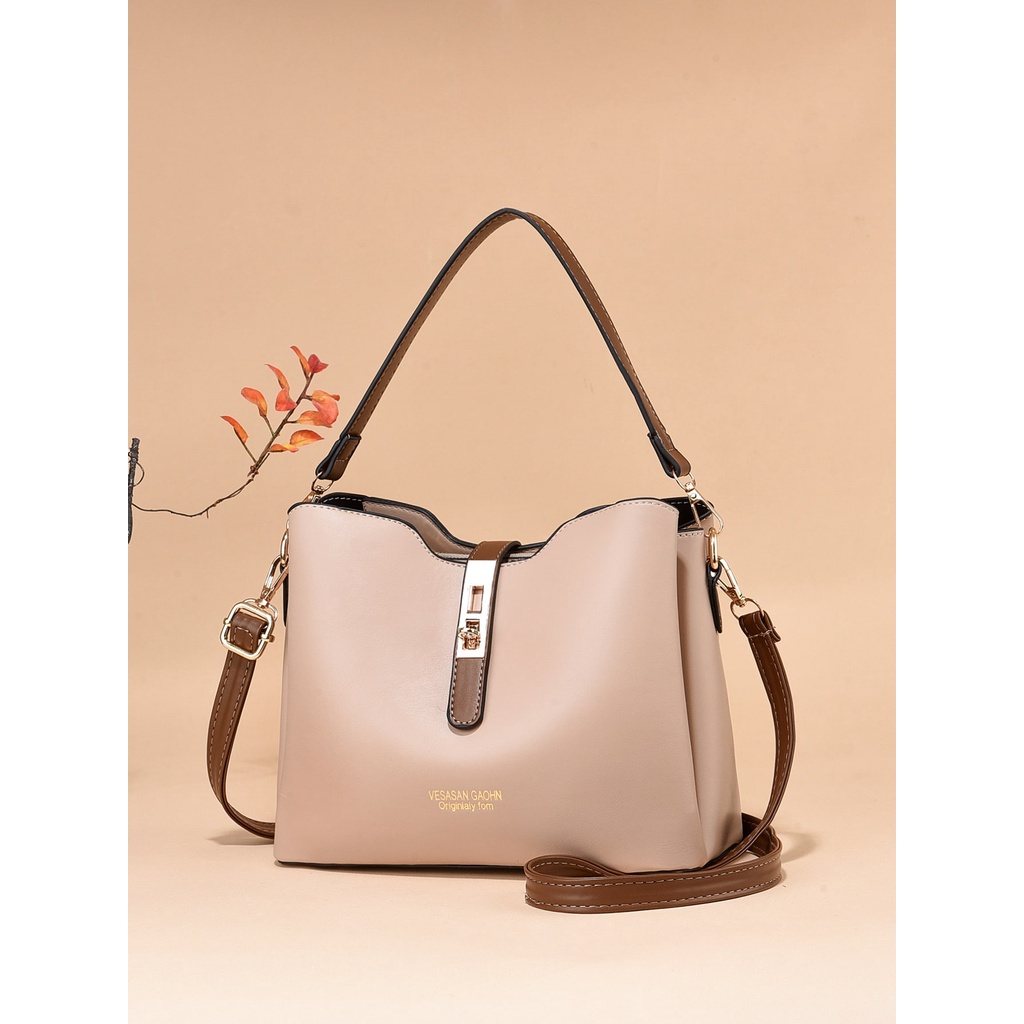 กระเป๋าสะพายข้าง Sholder Bag รุ่น Retro Large Capacity Women's Pu ...