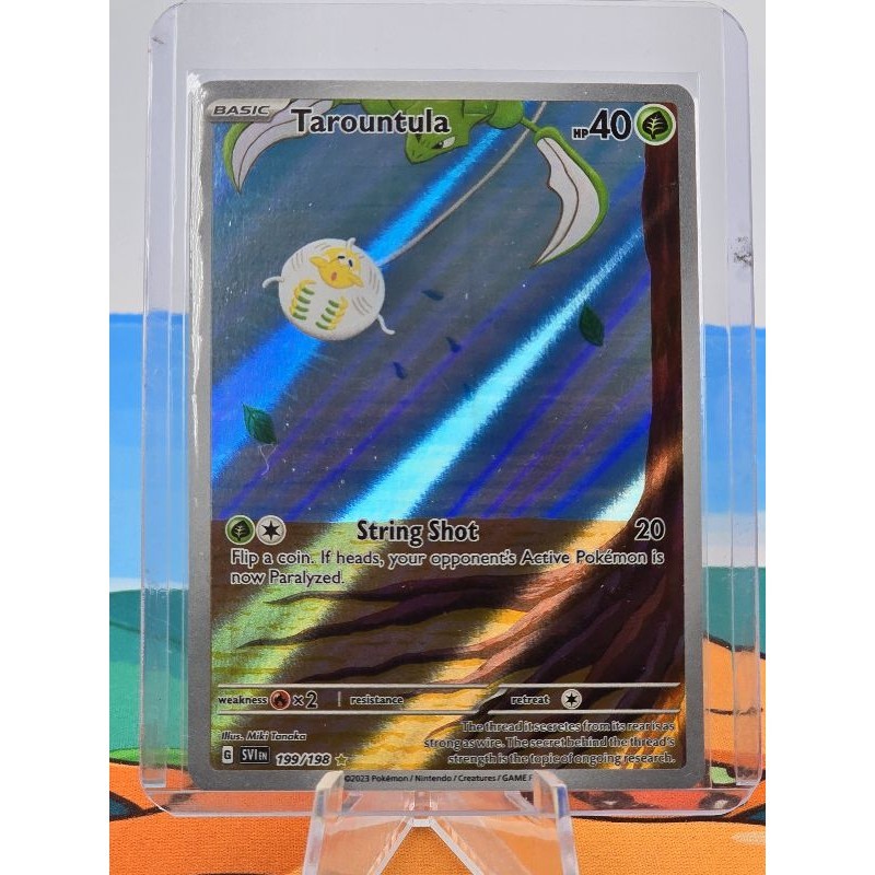 Pokemon Card "Tarountula AR 199/198" ENG SV1EN | Shopee Thailand