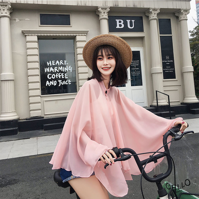 เสื้อคลุมไหล่ ป้องกันแดด เหมาะกับการขับขี่ ขี่จักรยาน สําหรับผู้หญิง DP19 | Shopee Thailand