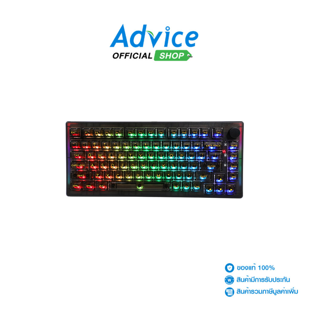 EGA WIRELESS/BLUETOOTH KEYBOARD SARU KX-75 SMOKE - A0152477 | Shopee ...