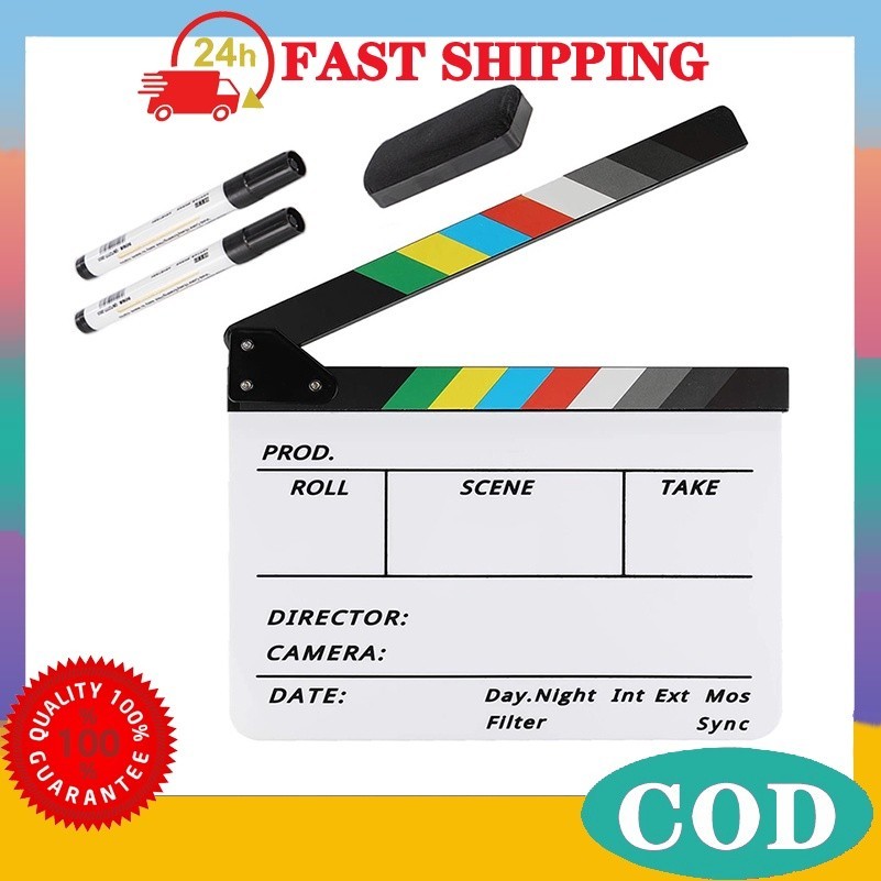 Film Clap Acrylic Movie Action Scene Slate Movie Clapper Board ...