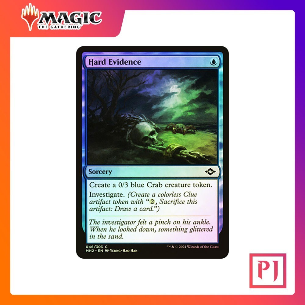 [MTG] Hard Evidence [MH2] [BLUE] [COMMON] [FOIL] [ENG] (การ์ดเมจิค ...