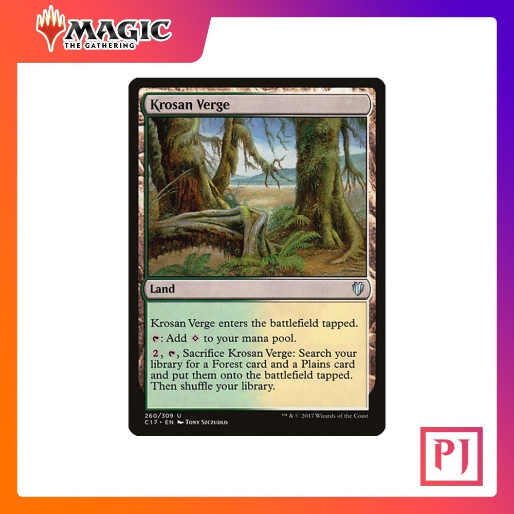 [MTG] Krosan Verge [C17] [LAND] [UNCOM] [NORMAL] [ENG] (การ์ดเมจิค ...