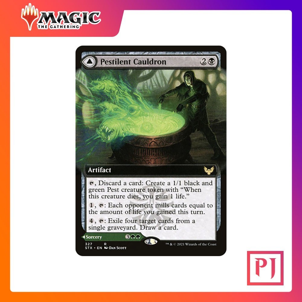 [MTG] Pestilent Cauldron (Extended Art) [STX] [BLACK] [RARE] [NORMAL ...