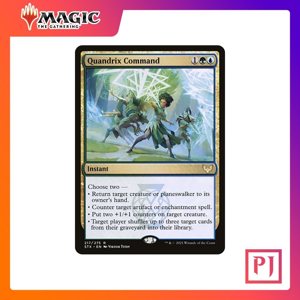 [MTG] Quandrix Command [STX] [MULTI] [RARE] [NORMAL] [ENG] (การ์ดเมจิค / Magic the Gathering ...
