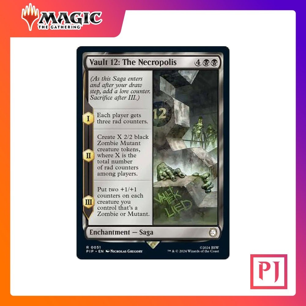 [MTG] Vault 12: The Necropolis - Fallout Commander [PIP] [BLACK] [RARE ...