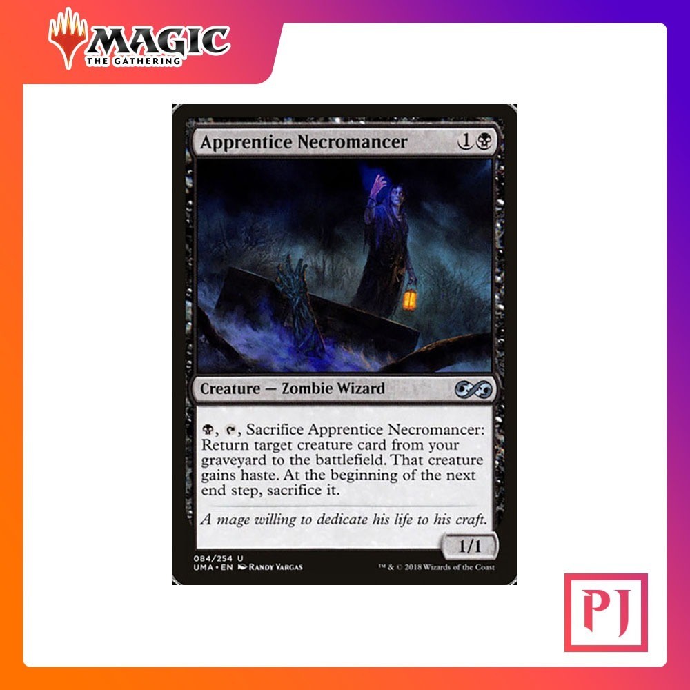 [MTG] Apprentice Necromancer [UMA] [BLACK] [UNCOM] [NORMAL] [ENG] (การ์ดเมจิค / Magic the ...