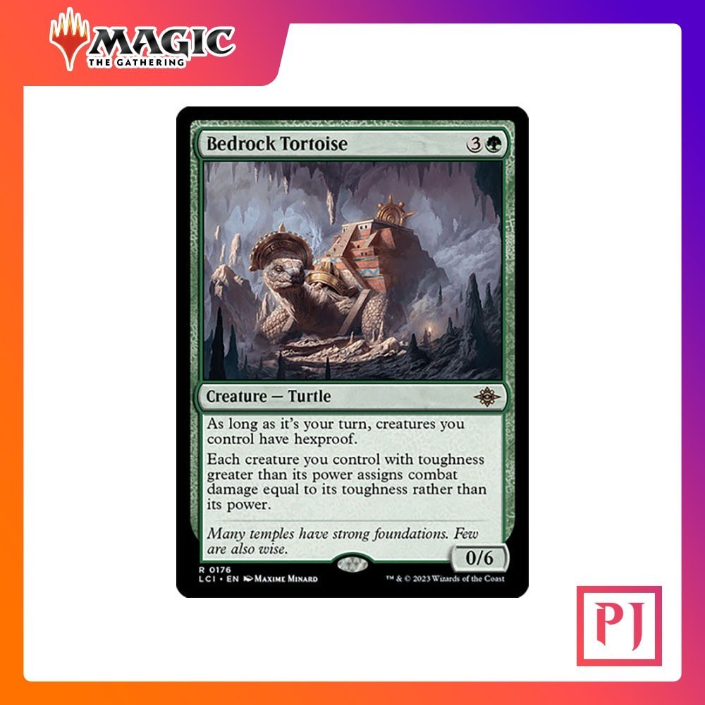 [MTG] Bedrock Tortoise [LC1] [GREEN] [RARE] [NORMAL] [ENG] (การ์ดเมจิค ...