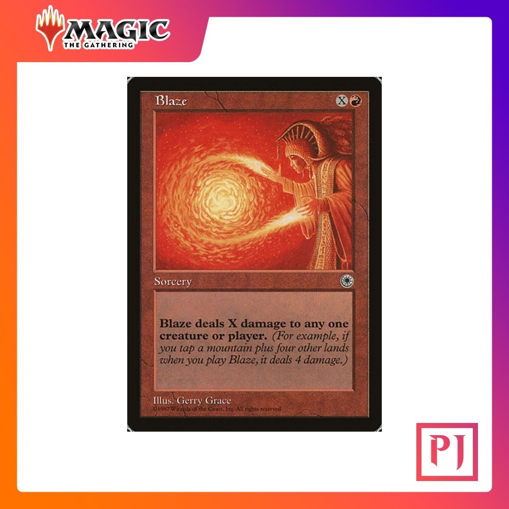 [MTG] Blaze (No Flavor Text) [POR] [RED] [UNCOM] [NORMAL] [ENG] (การ์ด ...
