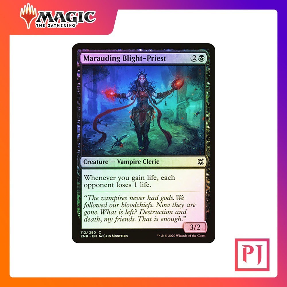 [MTG] Marauding Blight-Priest [ZNR] [BLACK] [COMMON] [FOIL] [ENG ...