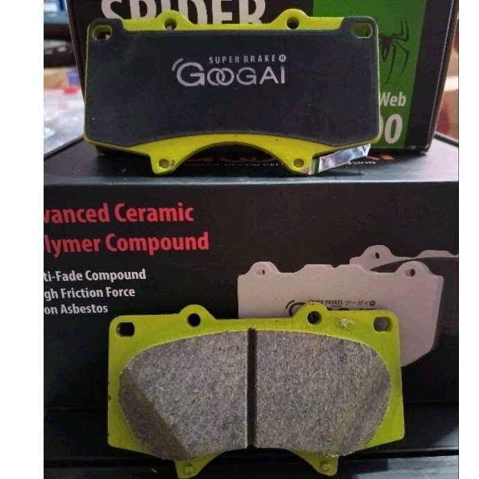 ผ้าเบรคหน้า FORTUNER ปี-15-22/REVO 4X4 GOOGAI SPIDER 600 C. | Shopee ...