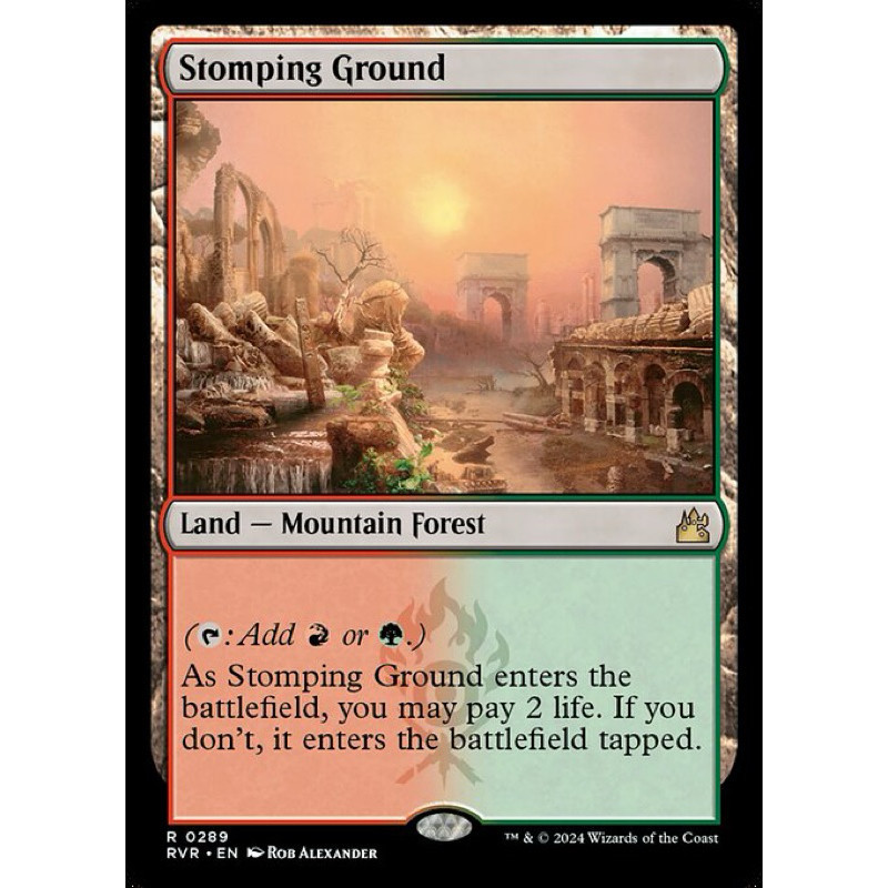 [Ravnica Remastered] - [RVR] - [Stomping Ground] - (R) - [2024] | Shopee Thailand