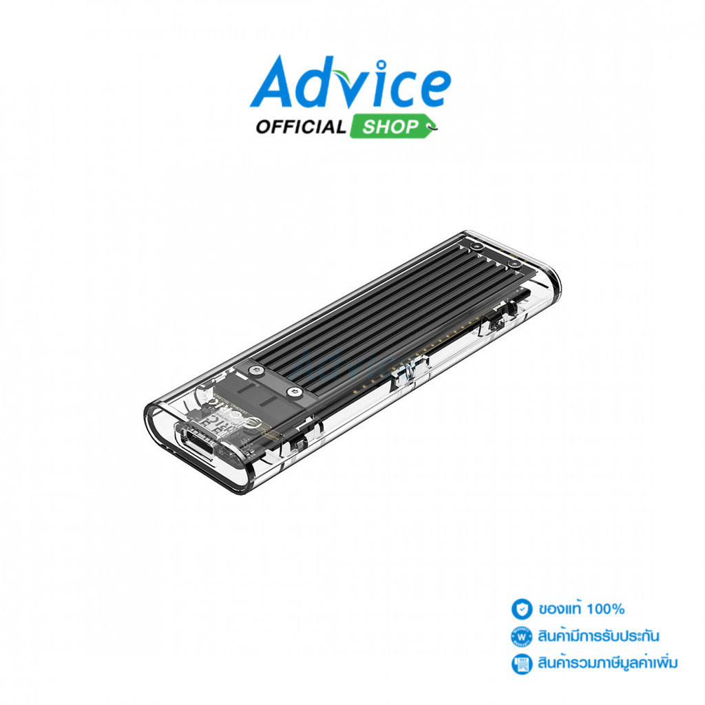 ORICO Enclosure M.2-TCM2-10G-C3-BP-HW (Black) - A0158381 | Shopee Thailand