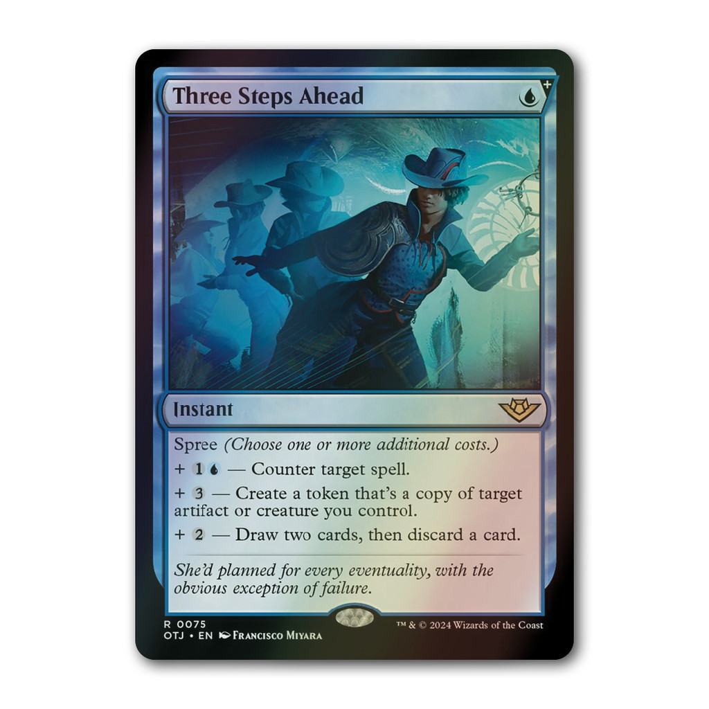 [MTG] Three Steps Ahead [OTJ] [Blue] [Rare] [Foil] [ENG] [2024] (Magic: The Gathering) | Shopee ...
