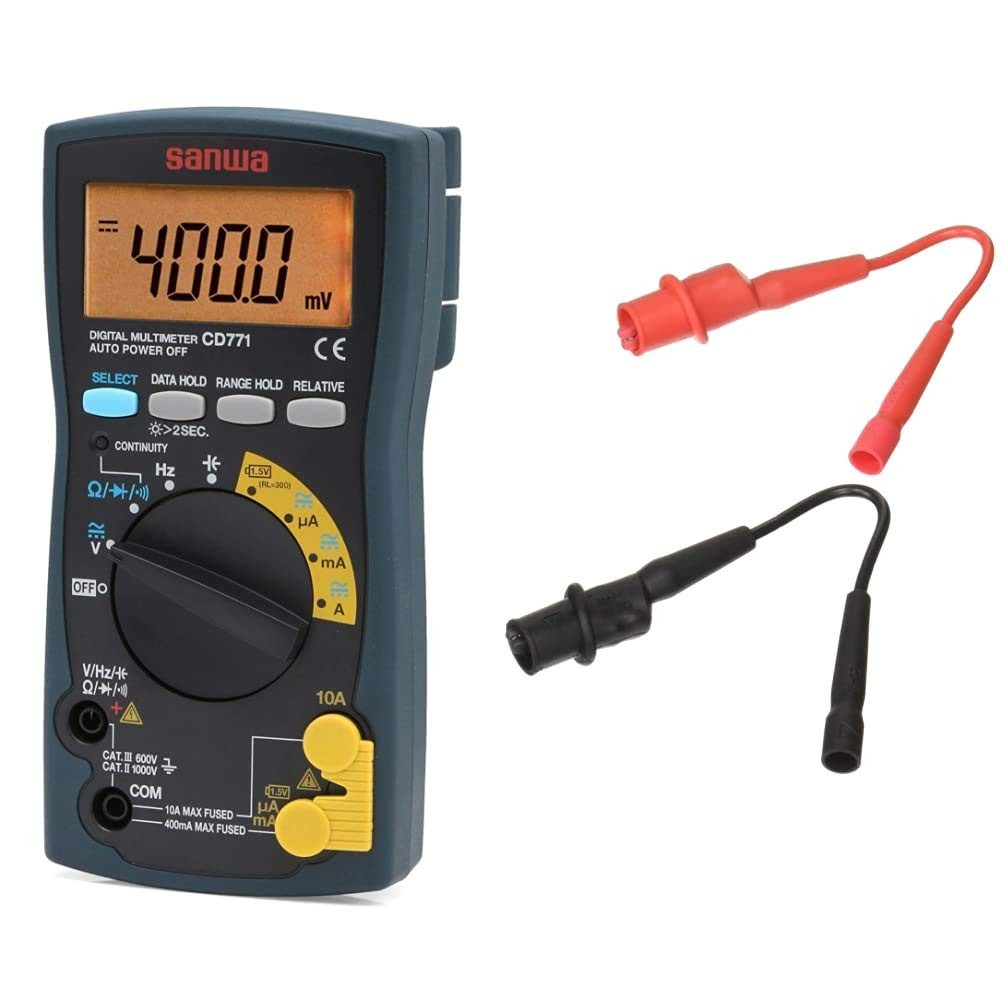 Sanwa Electric Meter SANWA Digital Multimeter with Backlight CD771black ...