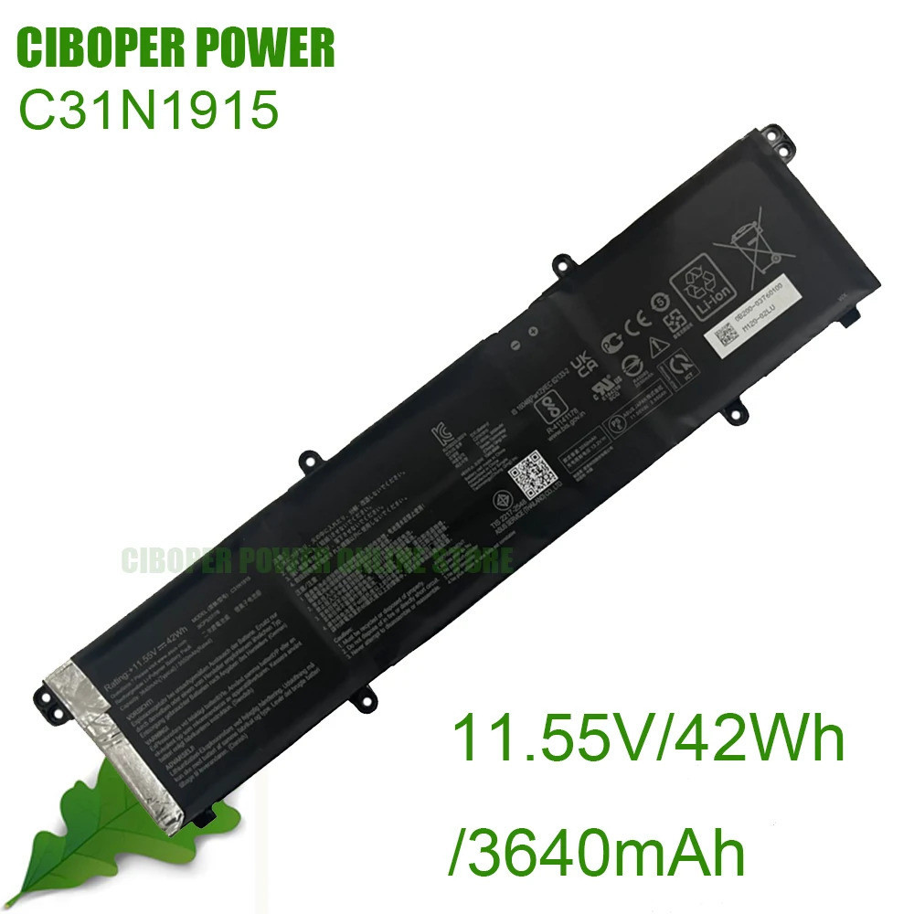 CP แบตเตอรี่แล็ปท็อป C31N1915 3640MAh/42Wh สำหรับ Expertbook B1 ...