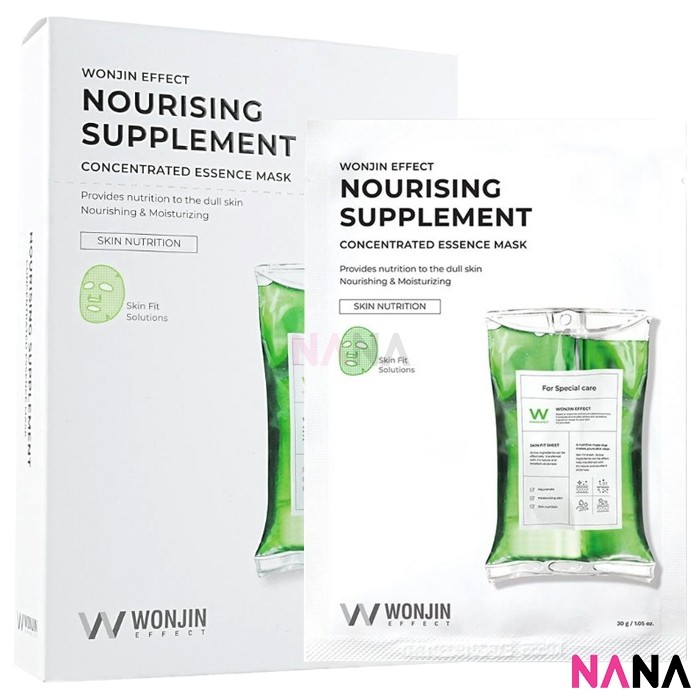 Wonjin Effect Nourishing Supplement Concentrated Essence Mask 10pcs แผ่นมาส์กหน้าช่วยรีชาร์จผิว ...