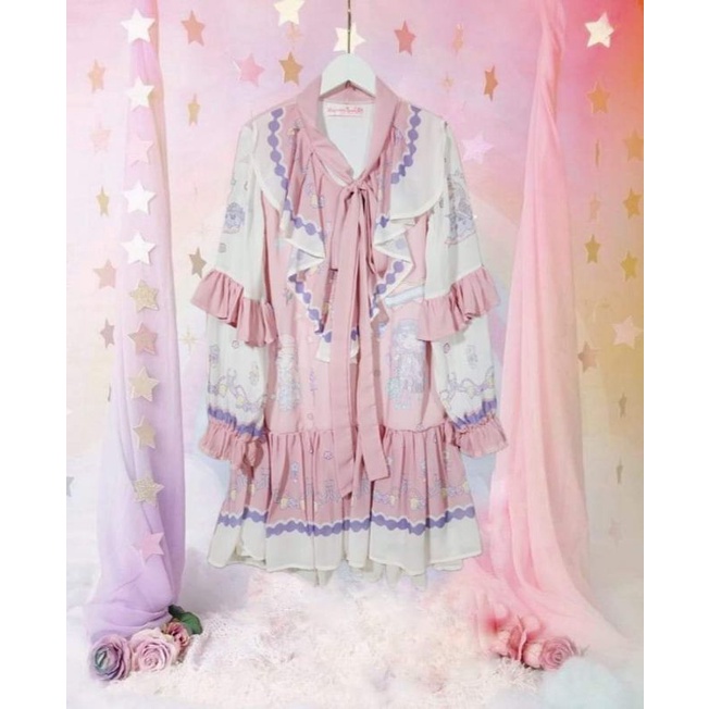 Macaron Hombeth มินิเดรสเจ้าหญิงแต่งระบาย ชุดคาเฟ่ อก38" | Shopee Thailand