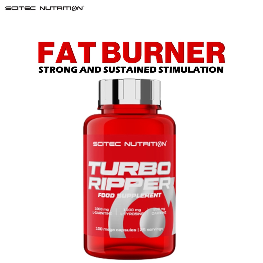 SCITEC NUTRITION Turbo Ripper 100 caps. (Fat Burner / แฟตเบิร์นเนอร์ ...